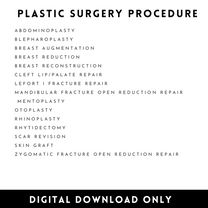 Plastic Surgery Procedures Study Guide – Artsyclinicalguide