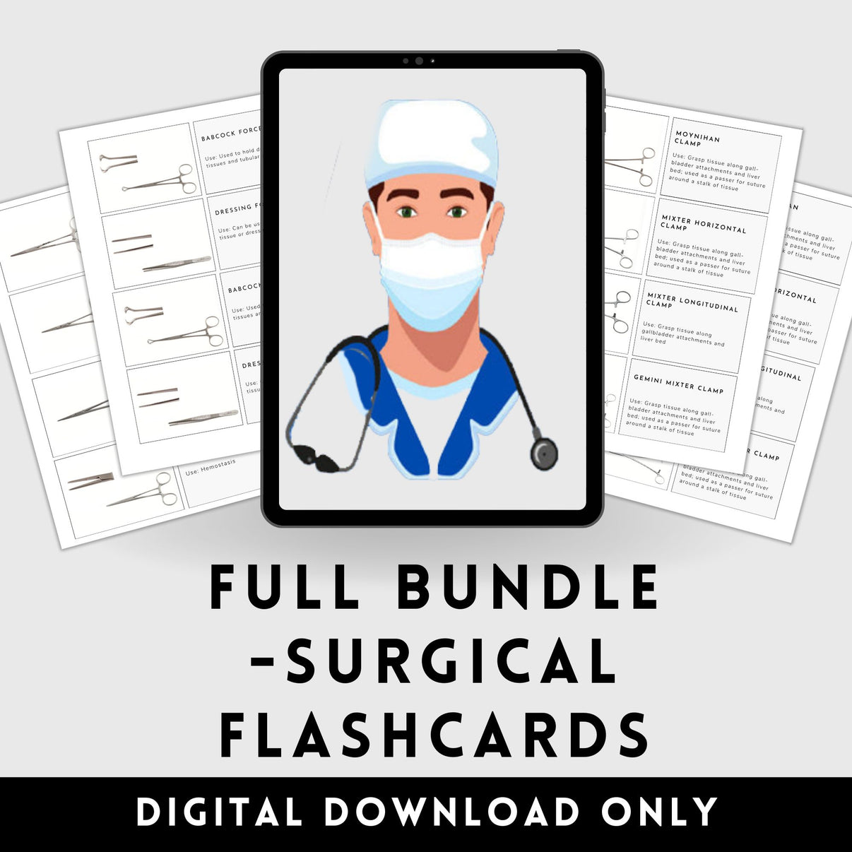 Full Bundle Surgical Instruments Flashcards – Artsyclinicalguide
