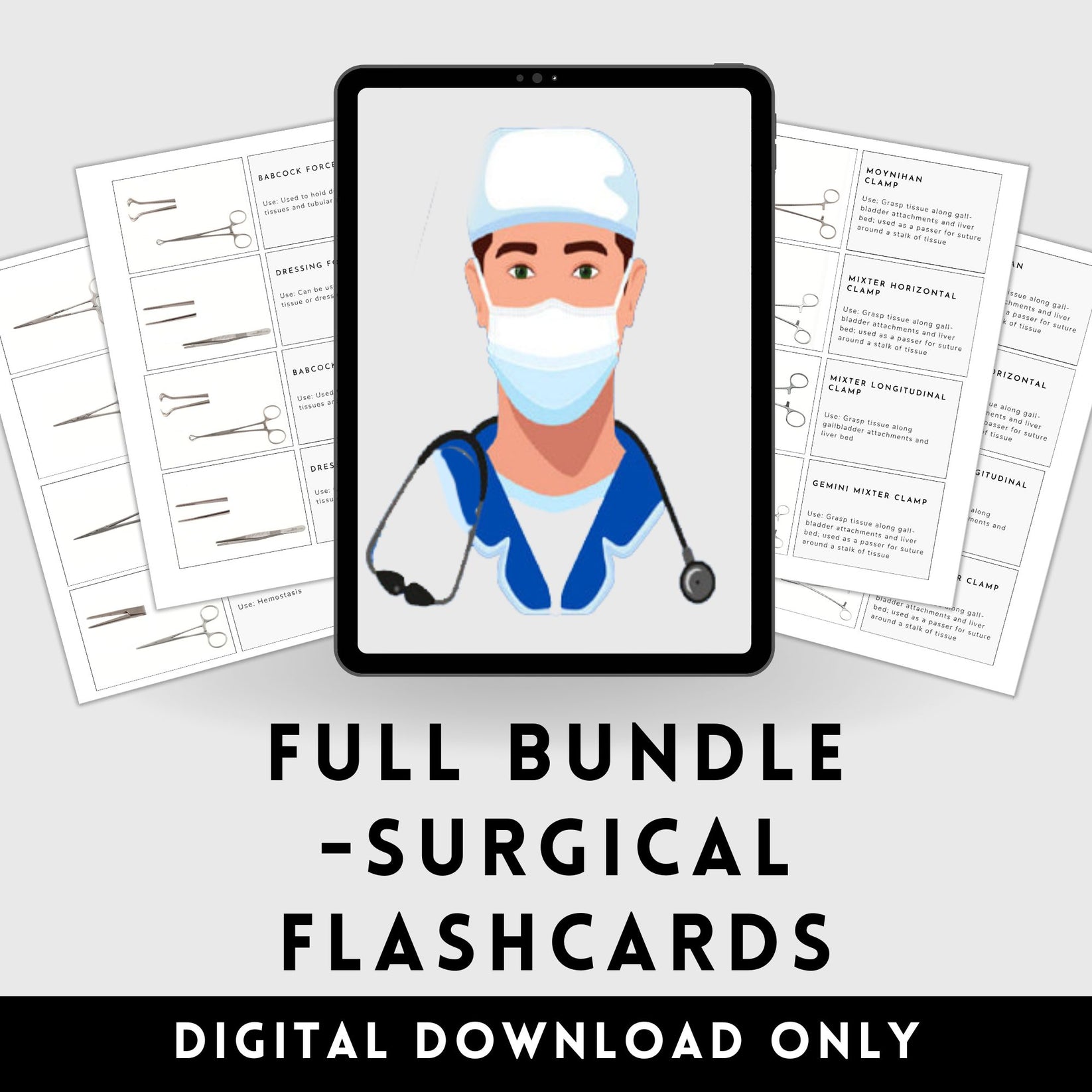 Full Bundle Surgical Instruments Flashcards – Artsyclinicalguide
