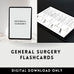 General Surgical Flashcards – Artsyclinicalguide