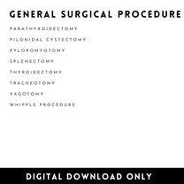 General Surgical Procedures Study Guide – Artsyclinicalguide